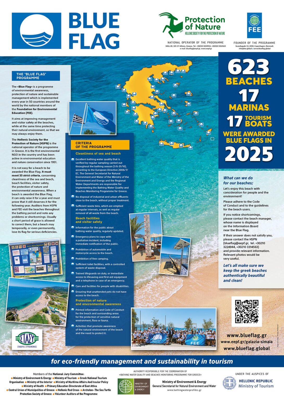 Les plages grecques Pavillon Bleu en 2025